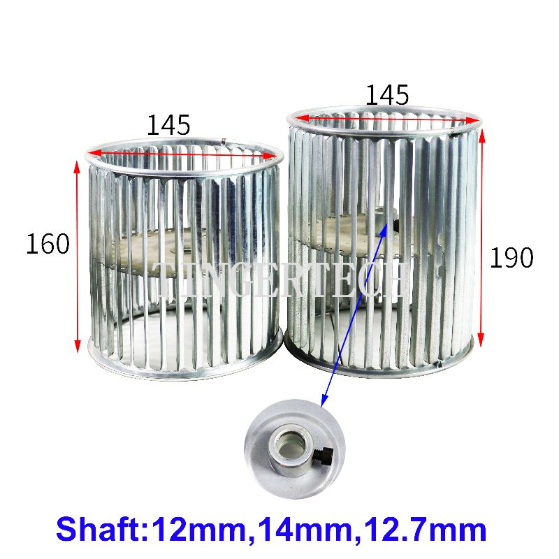 Direct Drive Dual Inlet Forward-Curved Centrifugal Fan Impeller, Φ145 ...